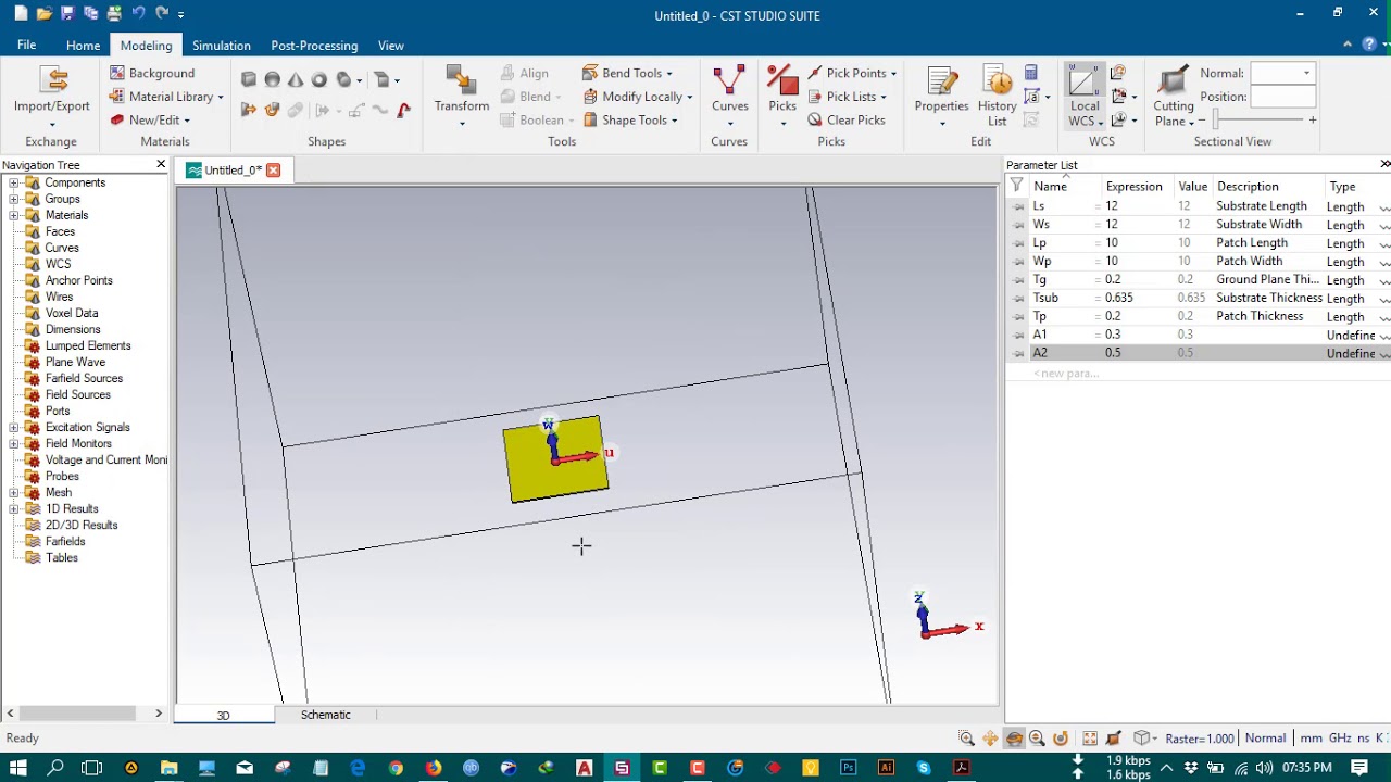 How to design A Planar Inverted-F antenna (PIFA) by CST Microwave ...