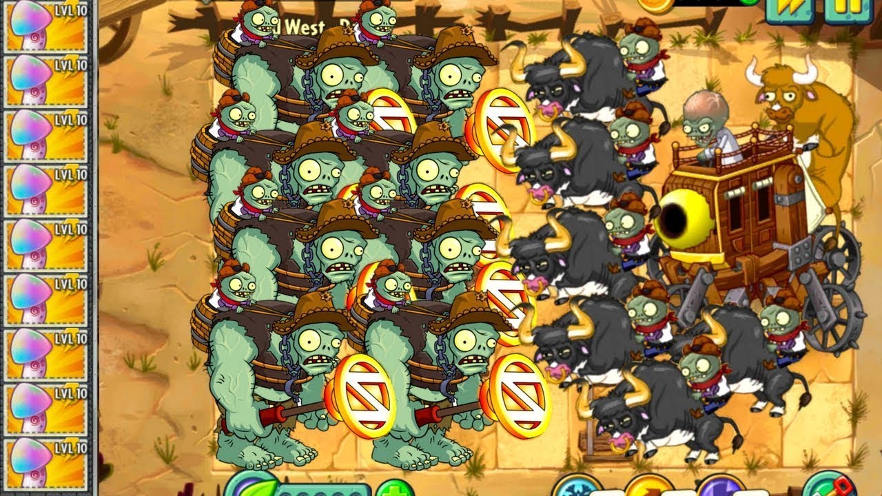 Rodeo Leyenda Zombie vs Gargantuars Plantas vs Zombies 2 Wild West ...