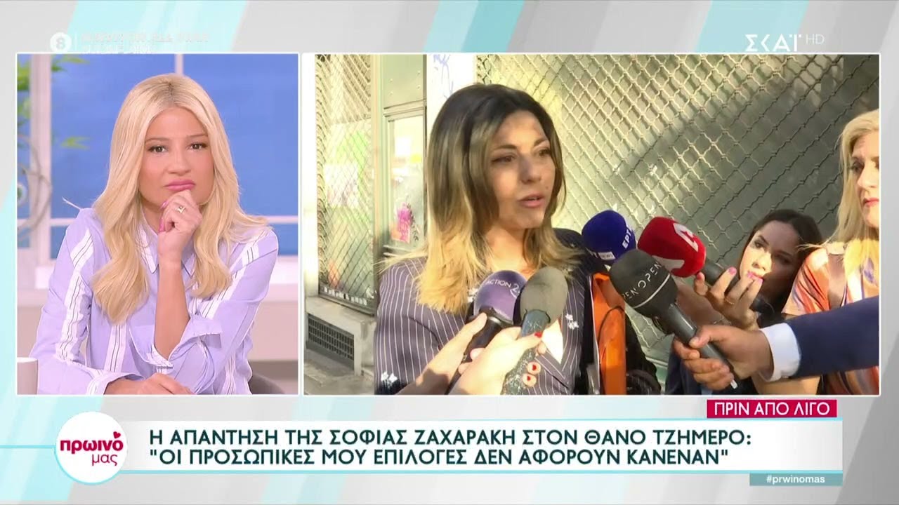 Η απάντηση της Σοφίας Ζαχαράκη στον Θάνο Τζήμερο: Οι προσωπικές μου ...