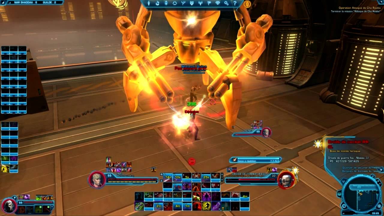 SWTOR Infi solo World Boss Nar Shaddaa Droïde de combat R4-GL ...