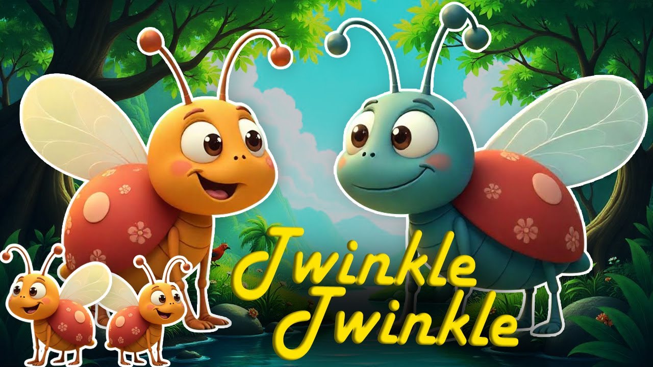 Twinkle Twinkle Giggle Bug I Cartoon Song for Kids I Super Simple Songs ...