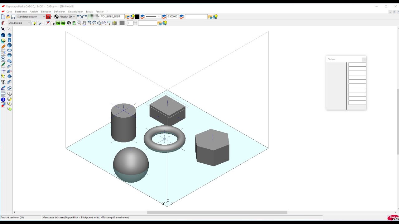 BeckerCAD 3D Pro: Einblicke in die 3D-Funktionen - YouTube