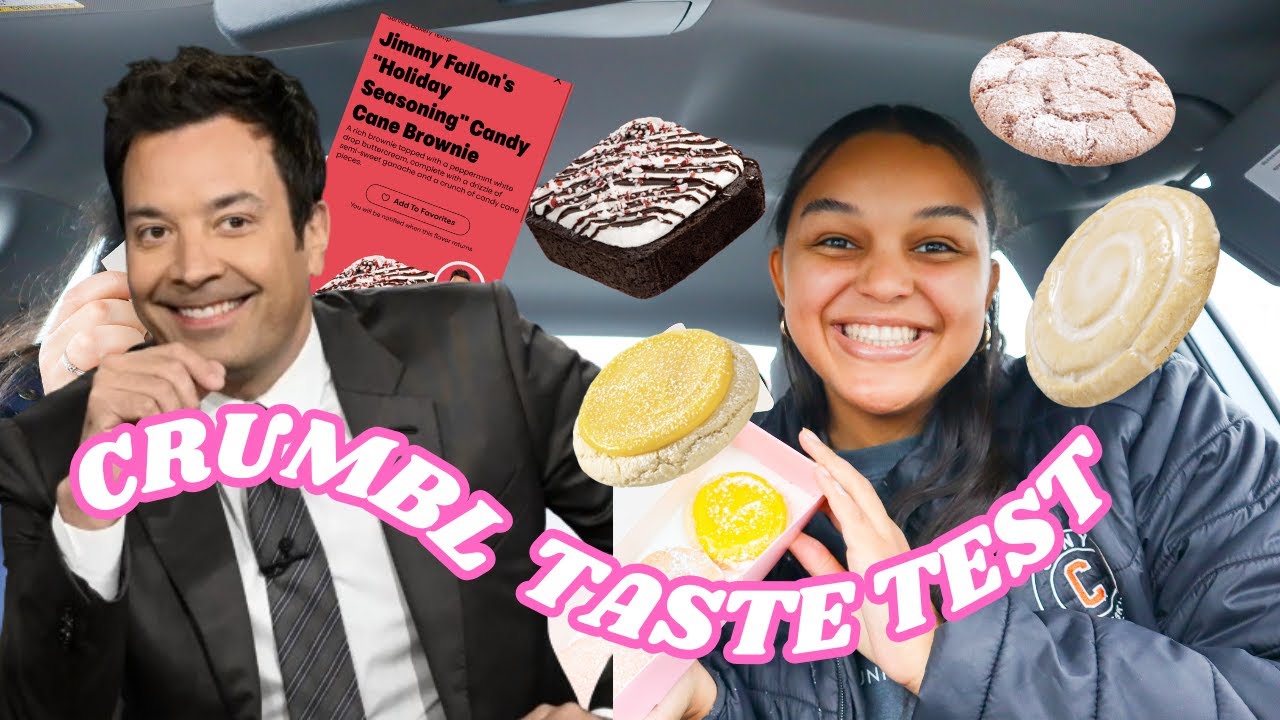 NEW Jimmy Fallon CRUMBL COOKIE Taste Test | vlogmas day 7 - YouTube