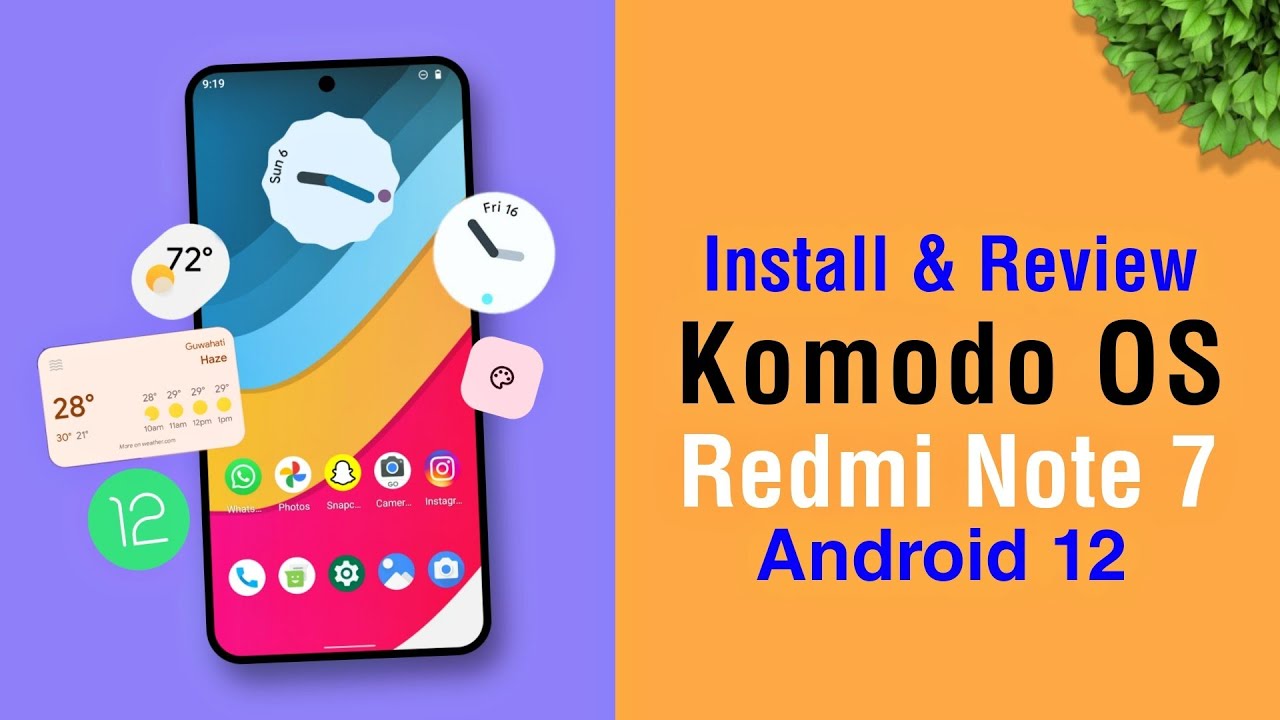 Install Komodo OS v4.0 - Android 12 Rom Review on Redmi Note 7/7s 🔥 ...