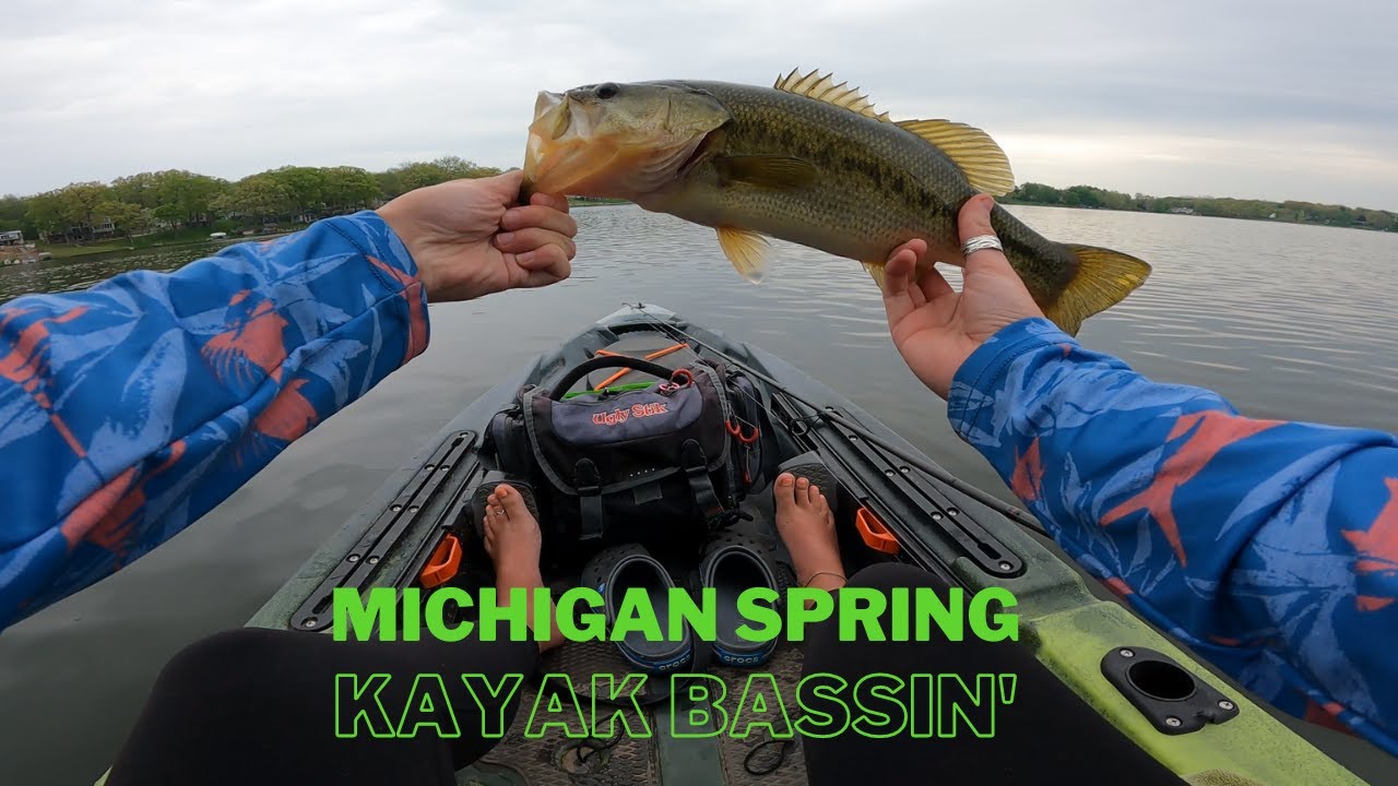 Michigan Spring Kayak Bassin' - YouTube