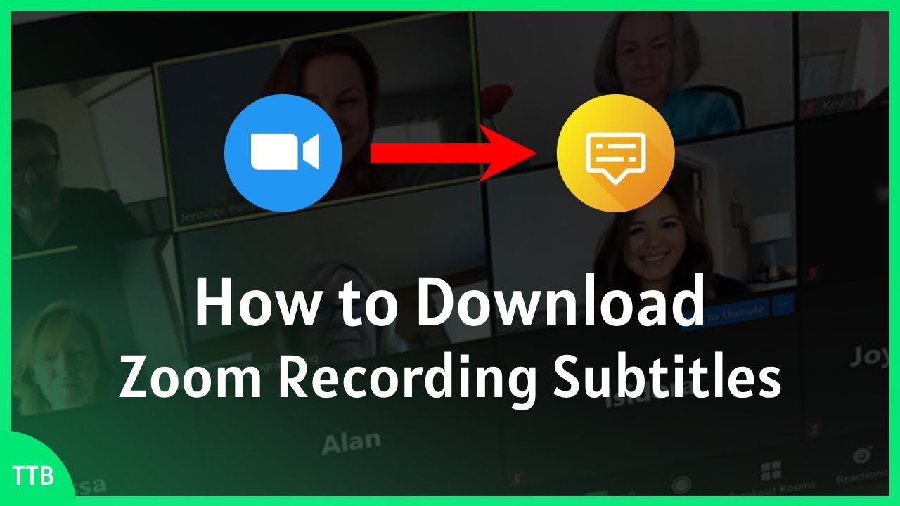How to download zoom recording subtitles - YouTube