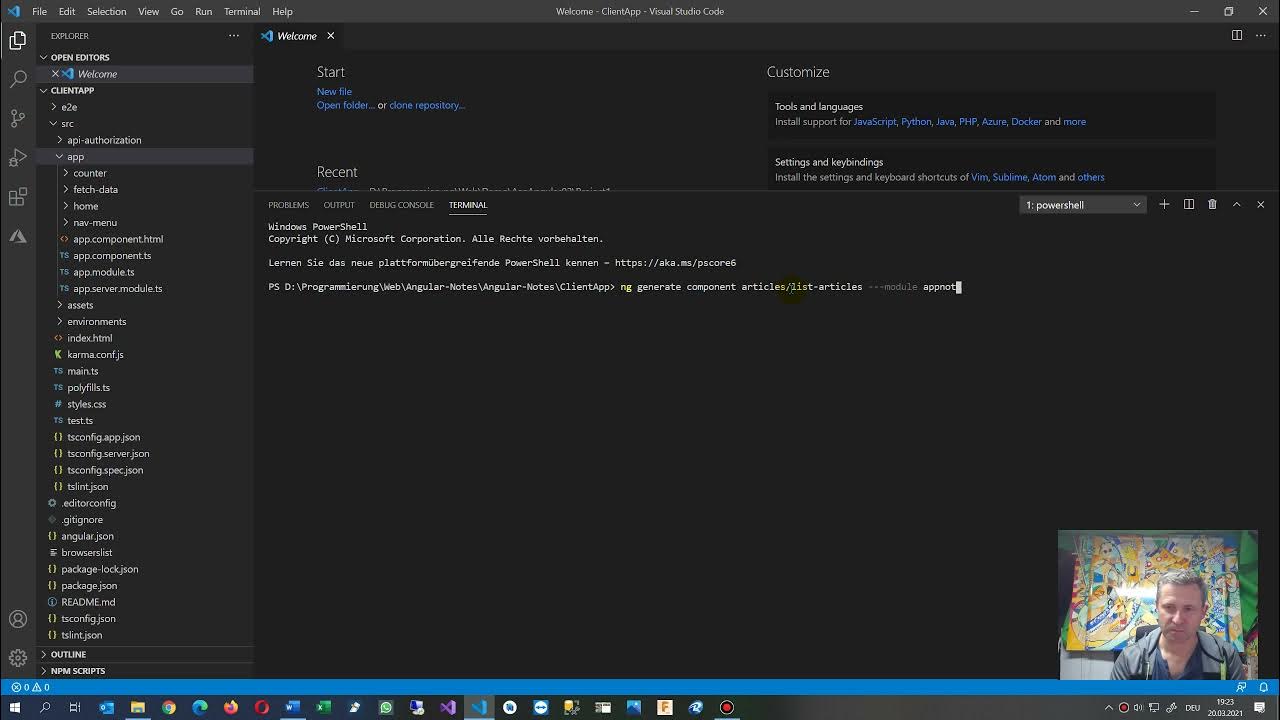 📐Create a Component in Angular ng generate component module app - YouTube
