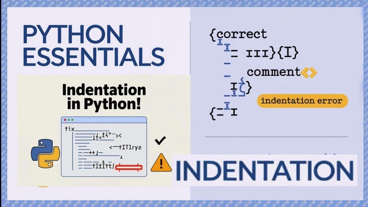 9. How to Avoid Common Mistakes and Debug Faster in Python| Python Indentation|Step by step ...