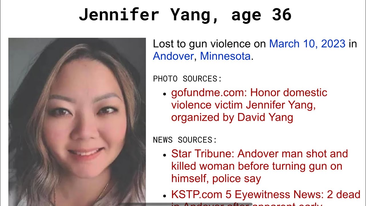 JENNIFER YANG 36, DOMESTIC! ANDOVER, MINNESOTA MAR 10, 2023, SHOT ...