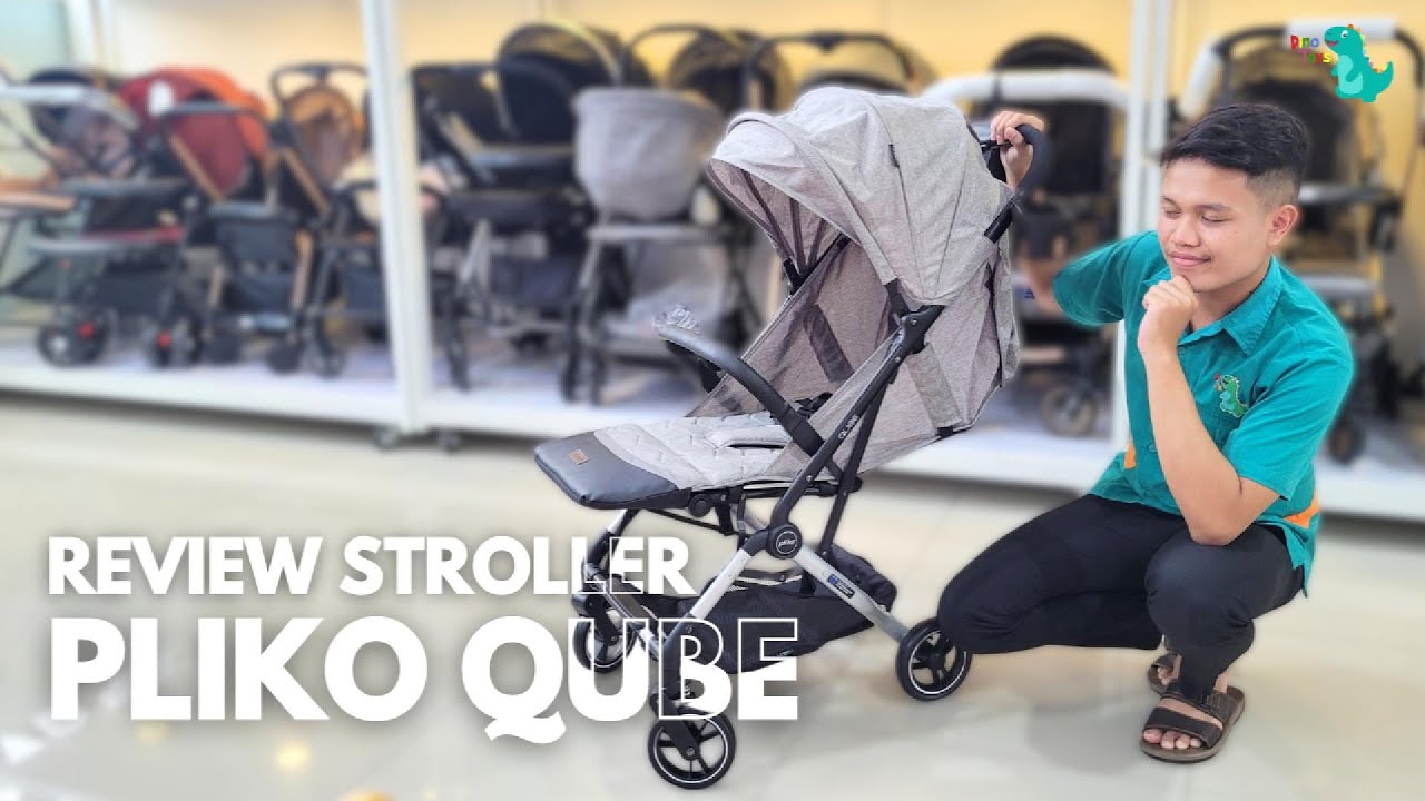 Review Stroller Qube by Pliko BS 592 B/S 592 #STROLLERPLIKO #QUBE DINO ...