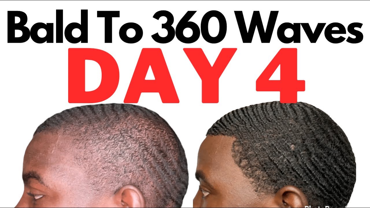 Day 4 - Bald To 360 Waves (Daily Routine) - YouTube
