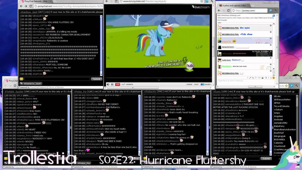MLP:FiM Live Voice & Chat Reactions: Hurricane Fluttershy - (1080p ...