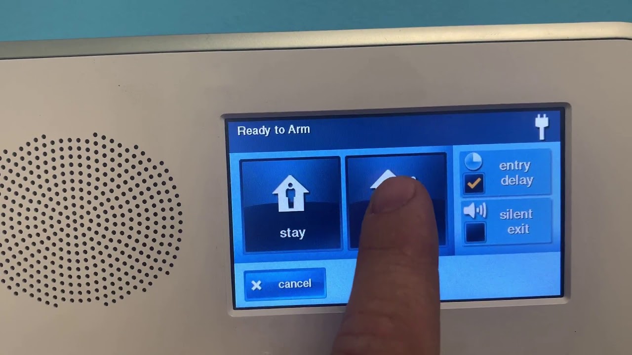 How to arm and disarm system on a 2GIG GC2 panel - YouTube
