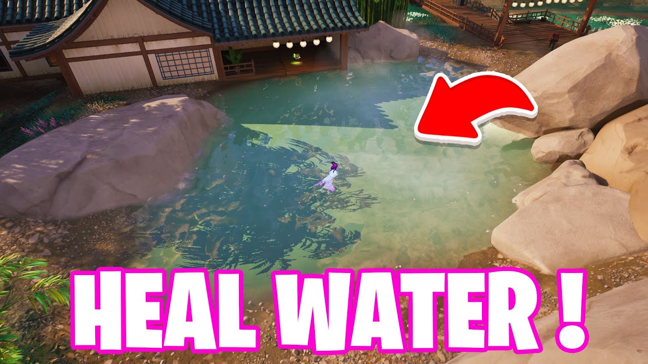 Swim Where the Waters Heals Fortnite - YouTube