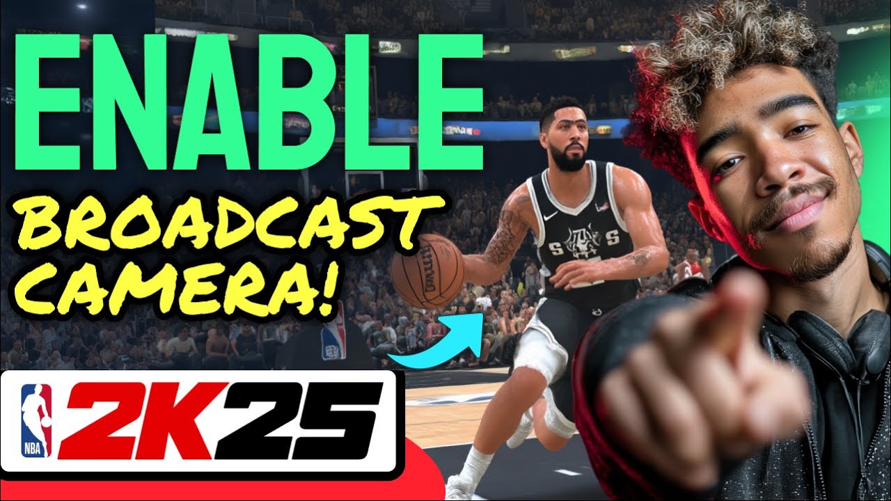 How to ENABLE BROADCAST CAMERA in NBA 2K25 (Step by Step) - YouTube