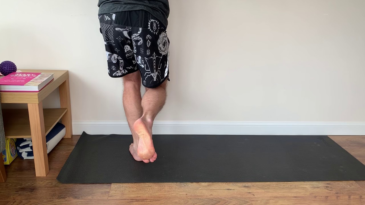 Single Leg Soleus To Wall - YouTube