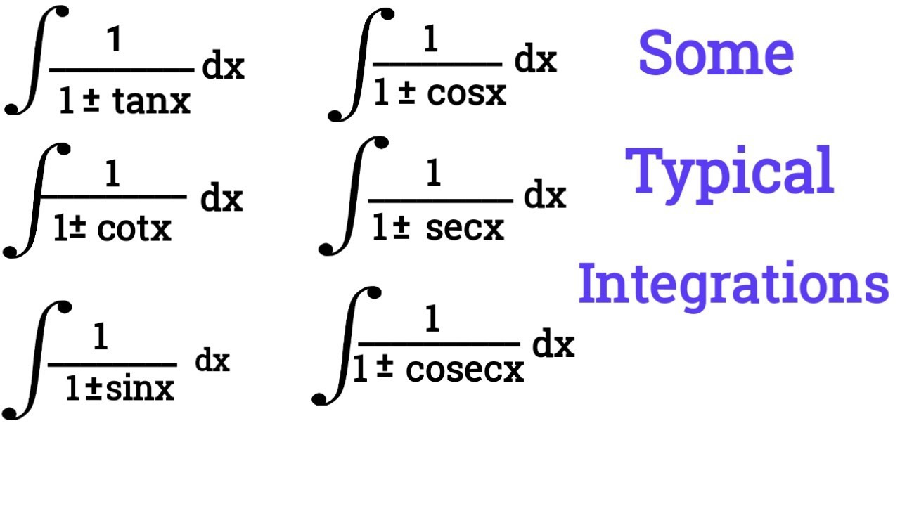 Typical Questions For Integration Integration Of 1 1 Tanx Integration Of 1 1 Secx YouTube typical-questions-for-integration-integration-of-1-1-tanx-integration-of-1-1-secx-youtube