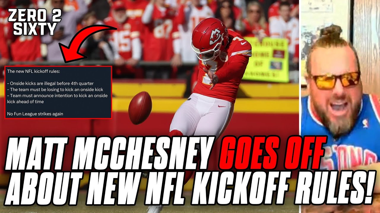 Matt McChesney GOES OFF About NEW NFL Kickoff Rules! - YouTube