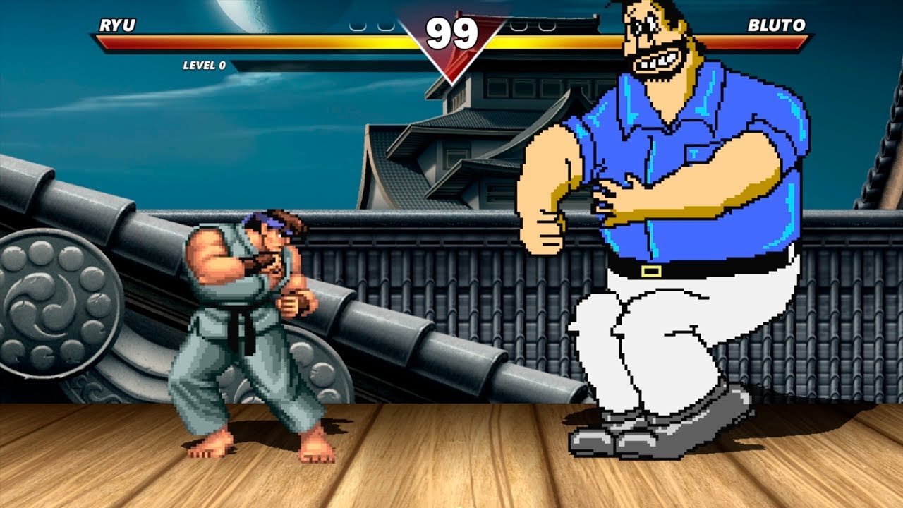 RYU VS BLUTO 💥 HIGH LEVEL EPIC FIGHT! - YouTube