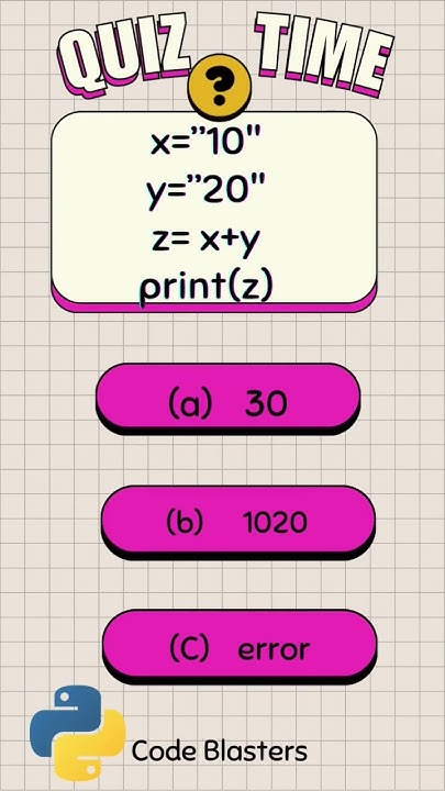 python Quiz #python #coding #computerlanguage #viral - YouTube