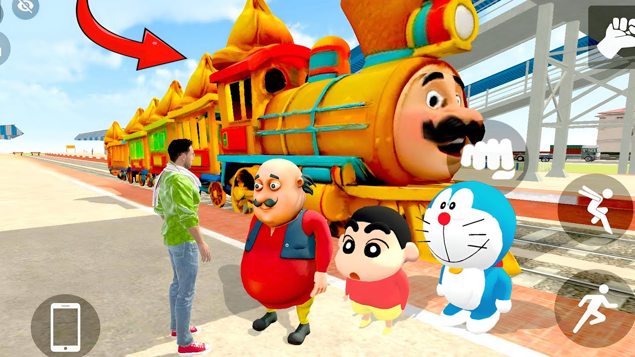 😍 Brend new Motu Patlu train 🚂🔥 Indian Theft Auto Simulator - YouTube