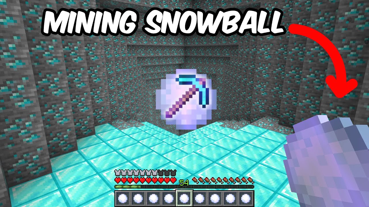 Minecraft but there are custom Snowballs - YouTube