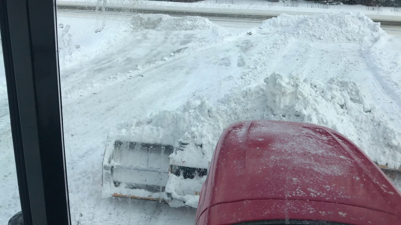 Tym pushing snow (pov) - YouTube