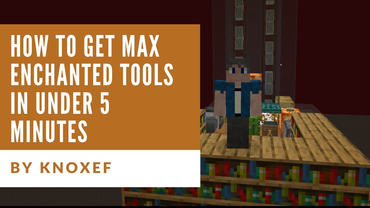 How to get max enchanted tools in under 5 minutes! - Minecraft - YouTube
