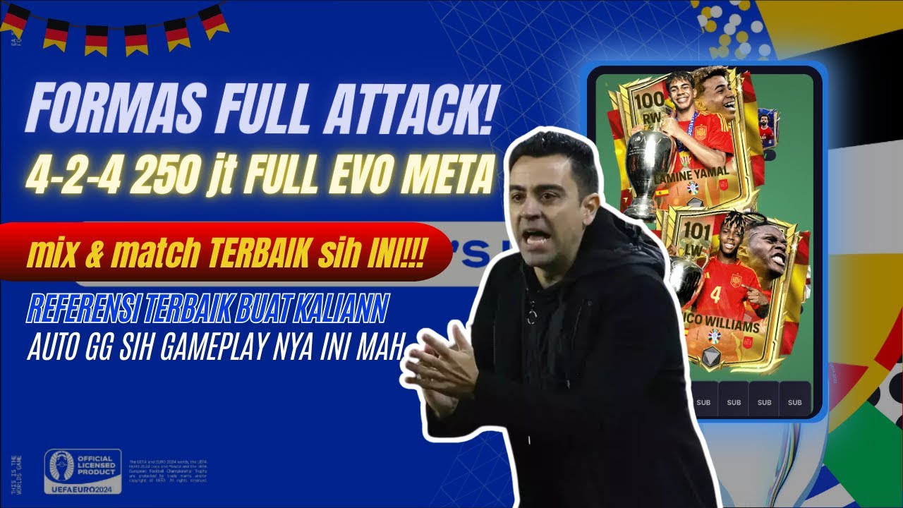 BUILD SQUAD FORMASI TERBAIK! FORMASI 424 BUDGET 250 JUTA FULL EVO SEMUA ...