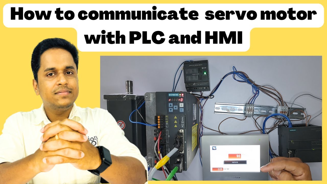എങ്ങനെ Servo motor + PLC + HMI communication ചെയാം |#servodrive# ...