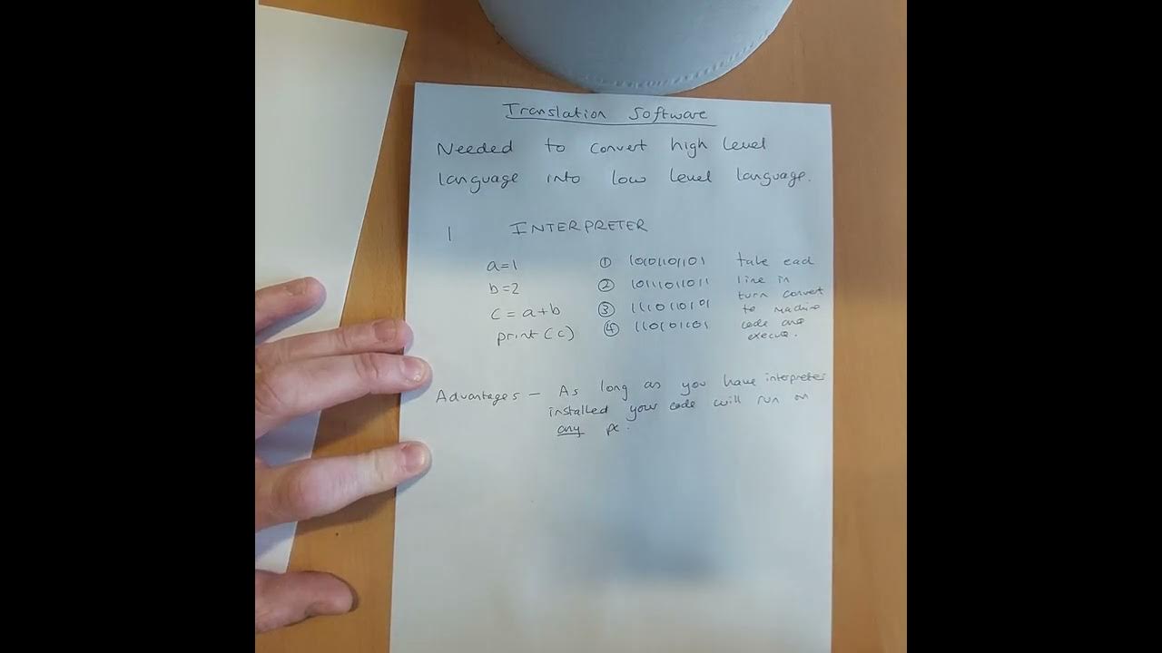 2 * Translation Software *- INTERPRETERS - iGCSE GCSE Computer Science ...