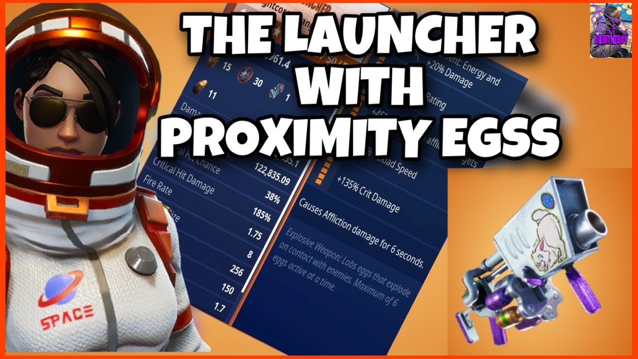 THE EASTER EGG LAUNCHER| BEST PERKS | FORTNITE SAVE THE WORLD - YouTube