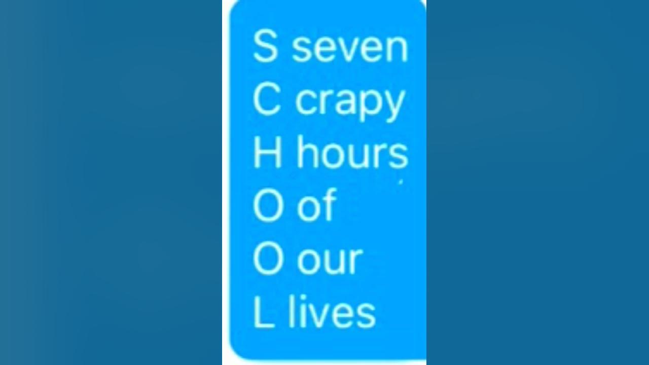 I Dont Like School Youtube