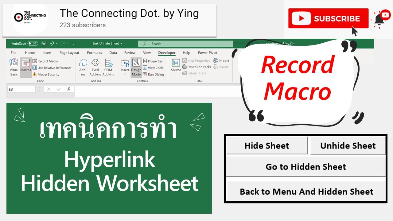 Hyperlink Hidden Worksheet Record Macro YouTube hyperlink-hidden-worksheet-record-macro-youtube