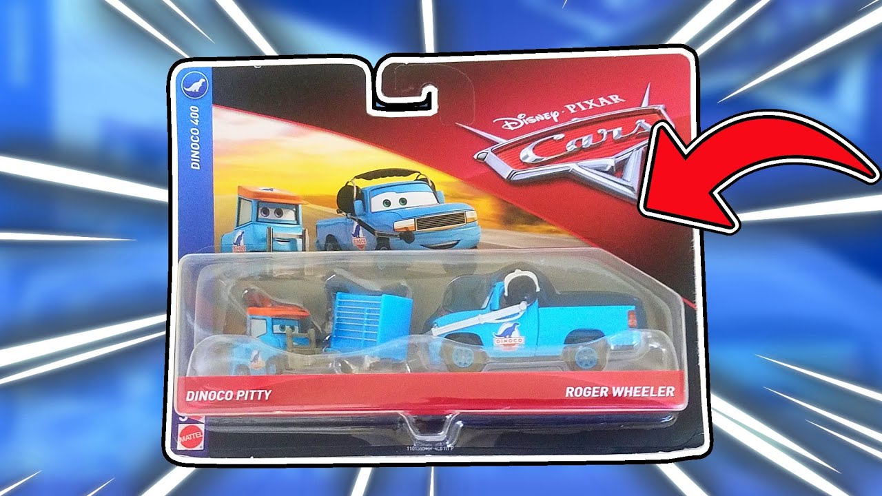 Disney Pixar Cars Dinoco Pitty & Roger Wheeler Diecast Review (Team ...