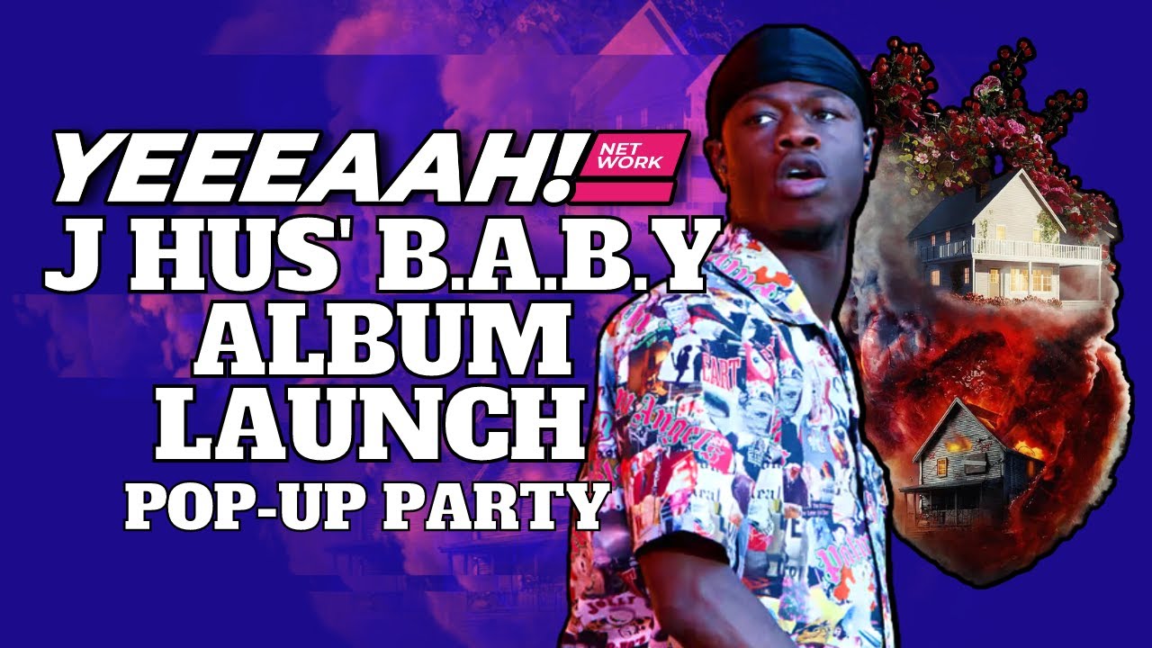 J Hus' Friends and Fans Celebrate At 'B.A.B.Y' Album Launch Party - YouTube