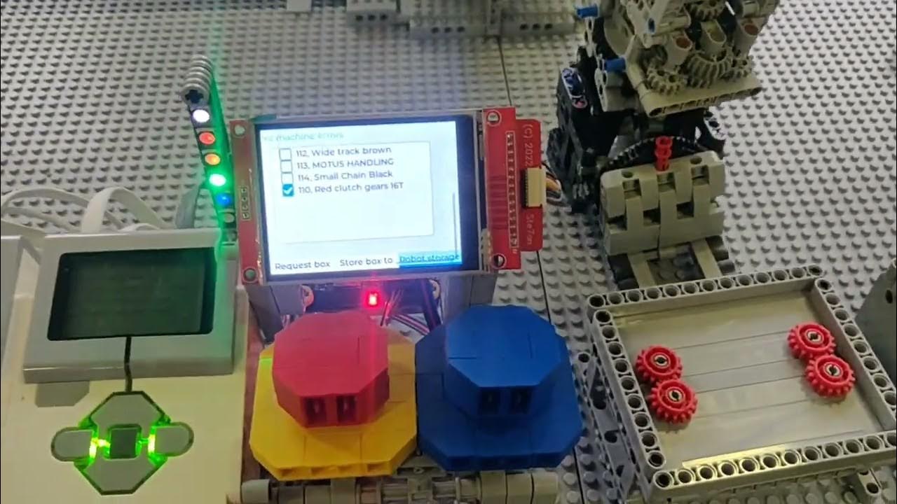 Lego warehouse and sorting machines with user interfaces - YouTube
