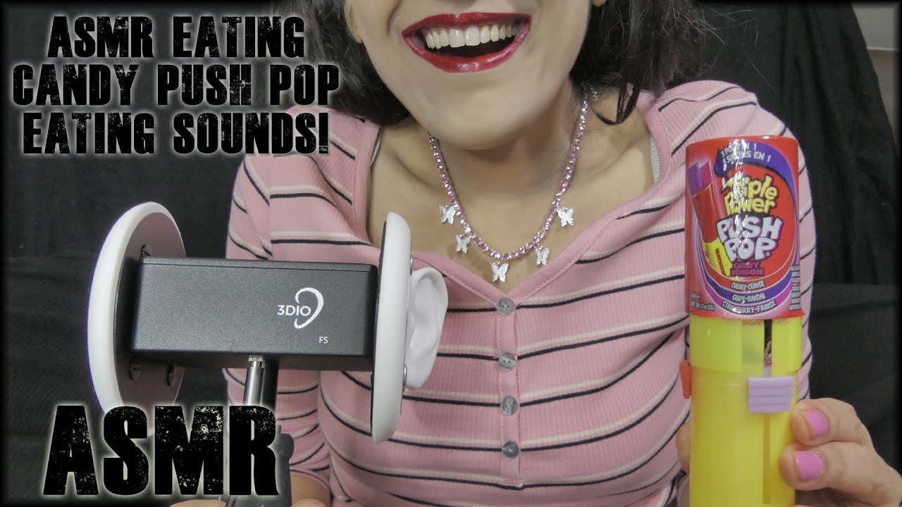 ASMR Eating 🍬A Pushpop || Eating Sounds (3DIO)* ~ BINAURAL💖(Soft Spoken ...