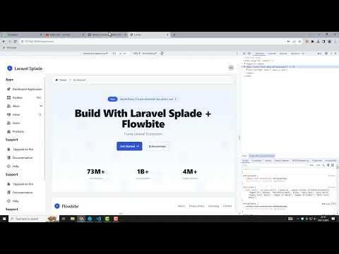 Laravel Splade Admin Panel Dashboard Template Flowbite Tailwind - YouTube