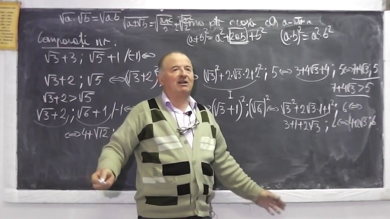 2/2 Lectia 887 Formule calcul prescurtat Transformarea radicalilor ...