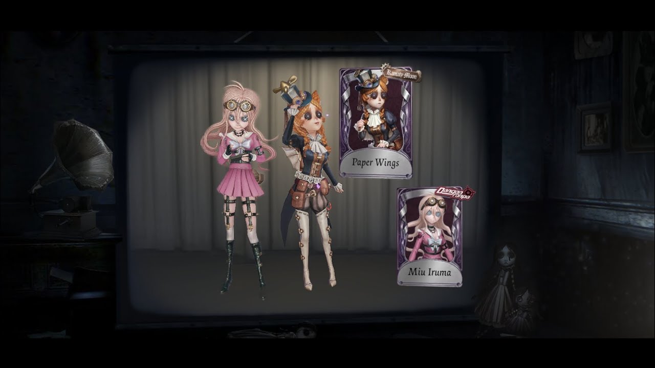 Ranking with Toy Merchant's best skins "Paper Wings" and "Miu Iruma" | identity v - YouTube