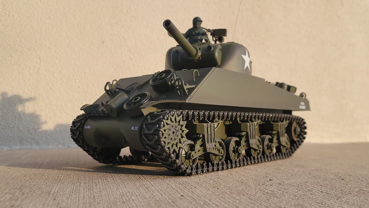 RC WW2 M4A3 SHERMAN TANK UNBOXING - YouTube