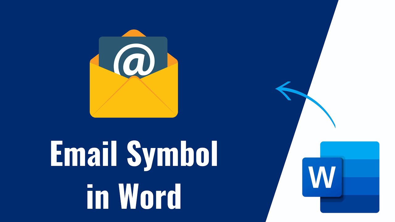 how to type email symbol in ms Word - YouTube