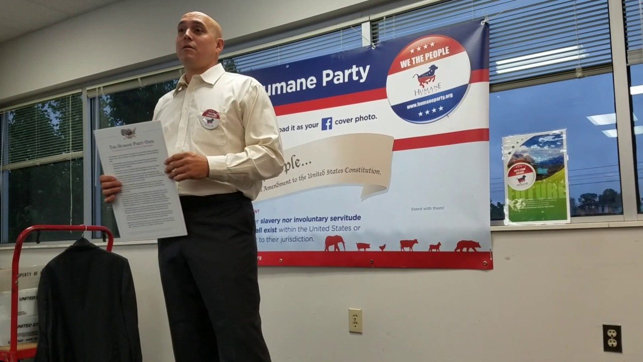 My first Humane Party presentation - YouTube
