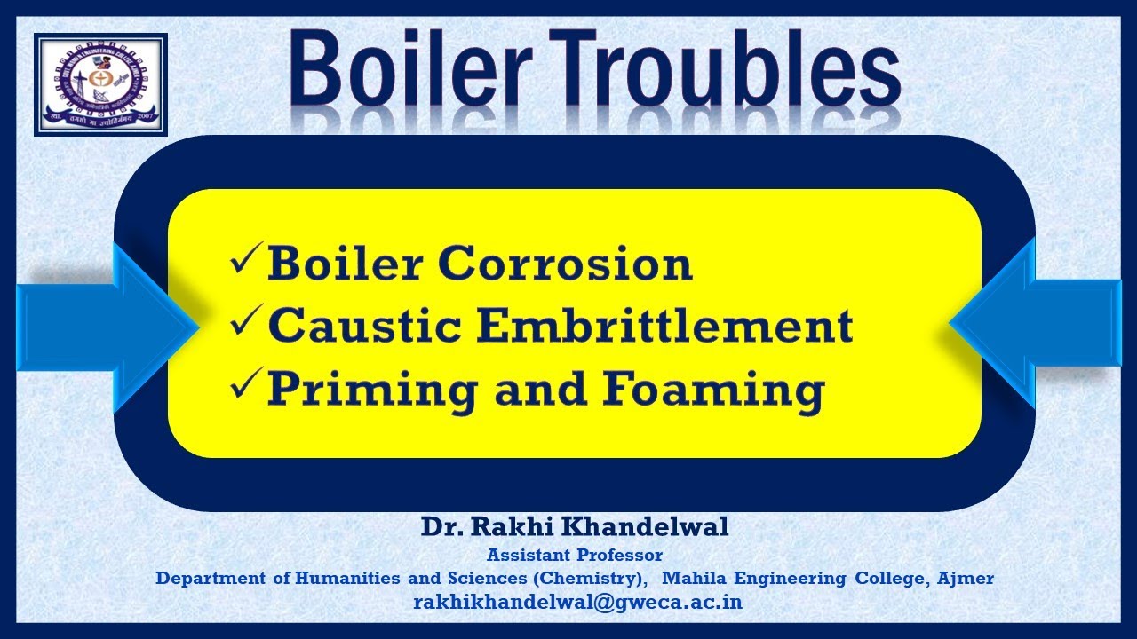 Boiler troubles Part 2 Boiler corrosion, Caustic embrittlement, Priming ...
