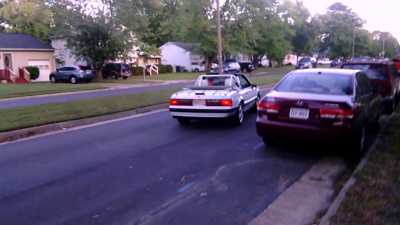 1989 Mustang 306 - 1st gear pull - YouTube
