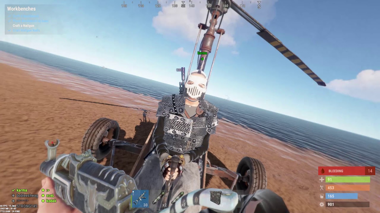 Rust - Hijack CARGO Ship With NEW HELICOPTER!!!! - YouTube