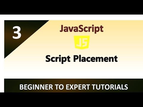 Javascript Tutorial 3 - Placing Javascript Code In A Html File - Youtube