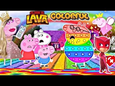 THE Boo Boo Song/PEPPA PIG(PEPPA FALL LAVA!) Nursery Rhymes & Kids ...