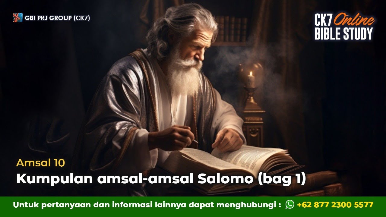 Bible Study Amsal 10 - YouTube